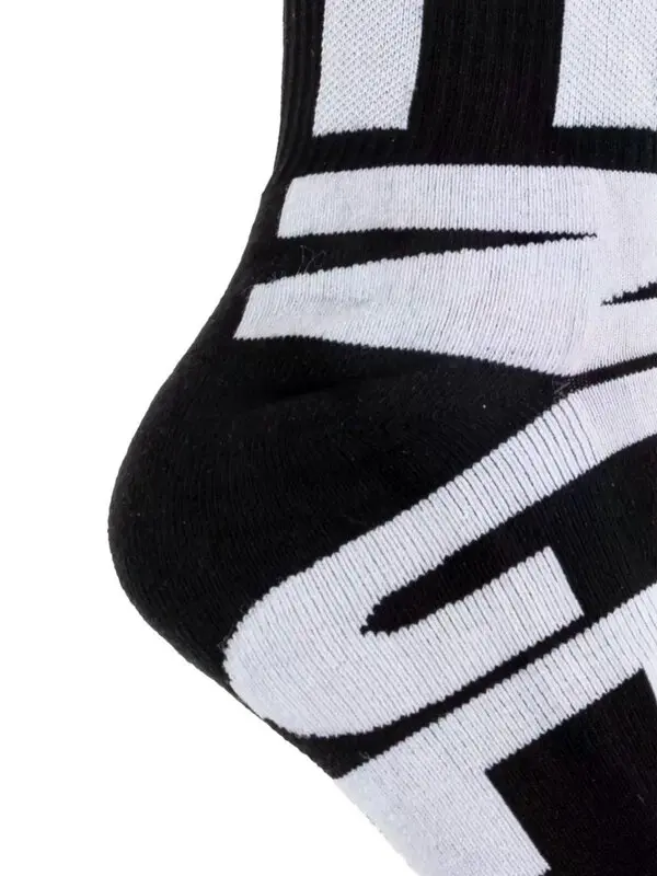 UMBRO Logo Intarsia Ribbed-trim Socks