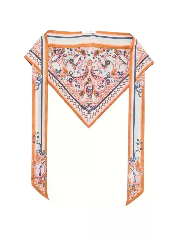 Zimmermann Floral-print Silk Scarf - Blue