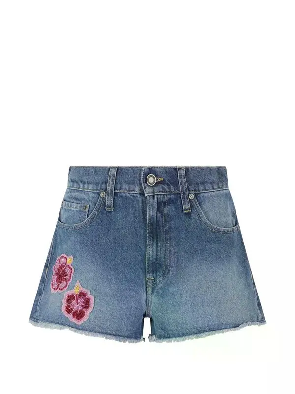 MC2 SAINT BARTH Musa Hibiscus Patch Shorts