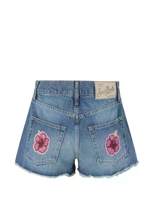 MC2 SAINT BARTH Musa Hibiscus Patch Shorts