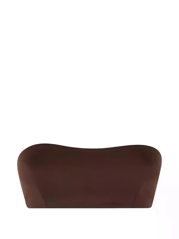 MC2 SAINT BARTH Iside Bandeau Bikini Top - Brown