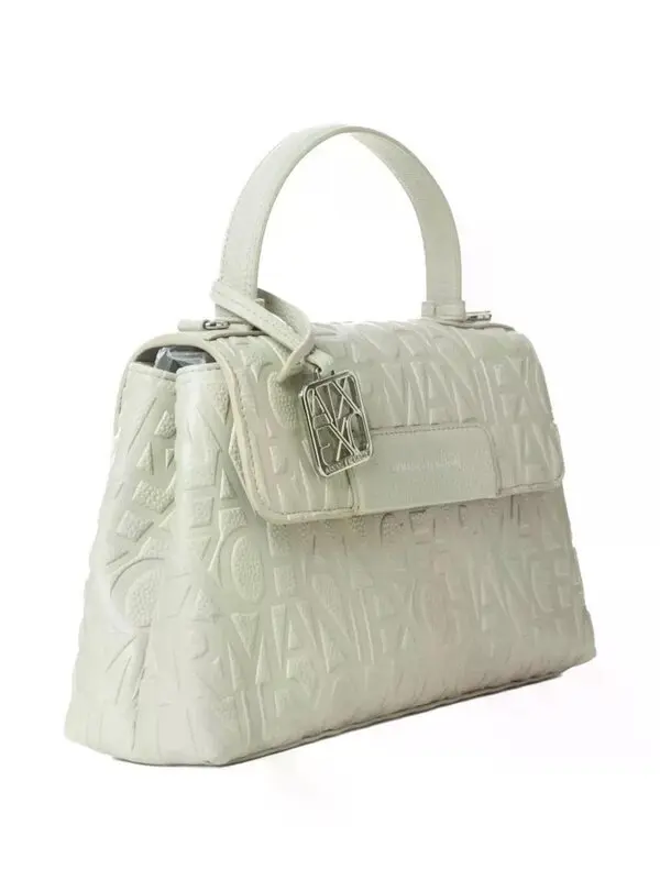 Armani Exchange Logo Embossed Top-handle Tote Bag