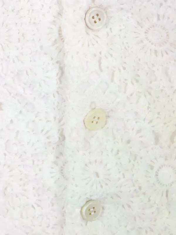 Comme Des Garçons Crochet-knit Waistcoat