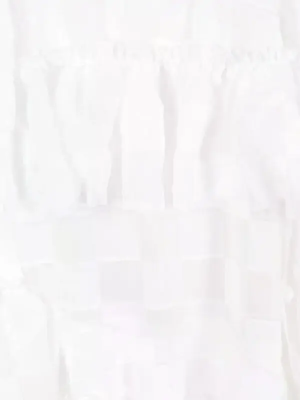 Comme Des Garçons Check-pattern Ruffled Mini Dress