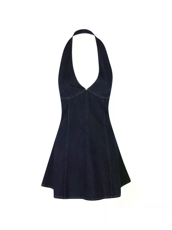 MC2 SAINT BARTH Thalita Halterneck Dress - Blue