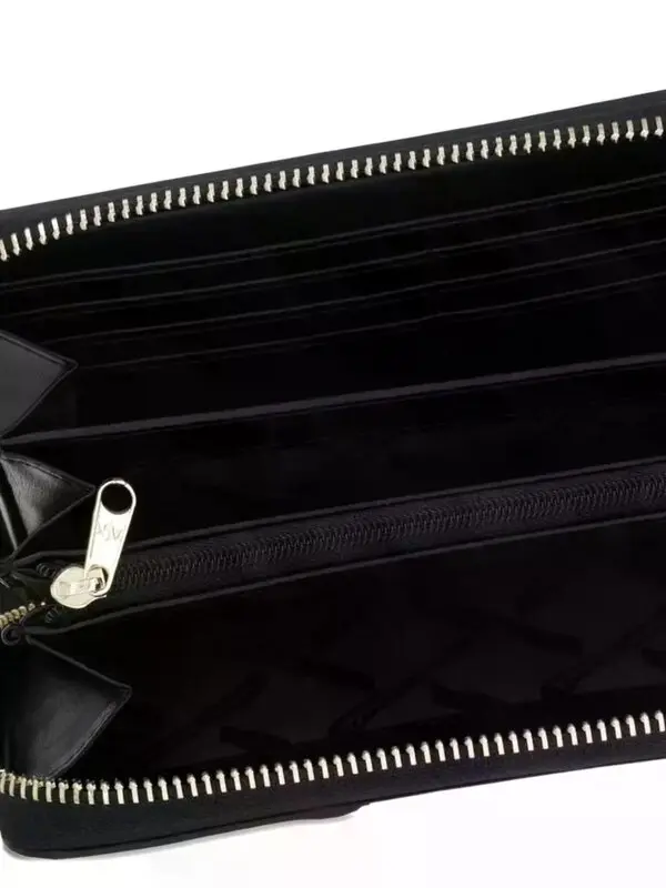Armani Exchange Logo-detail Wallet - Black