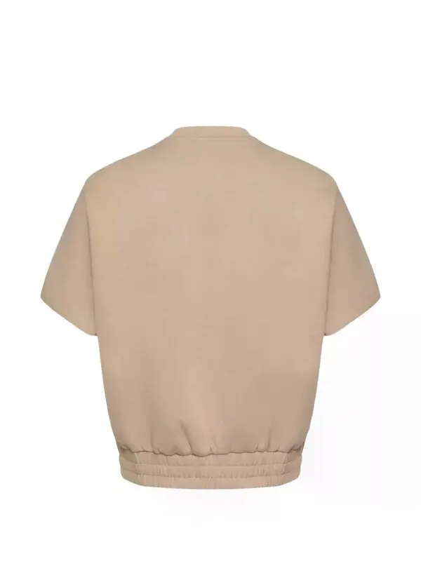 Armani Exchange Embellished Logo Crewneck Top