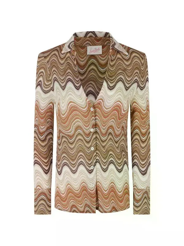 MC2 SAINT BARTH Zigzag-knit Shirt