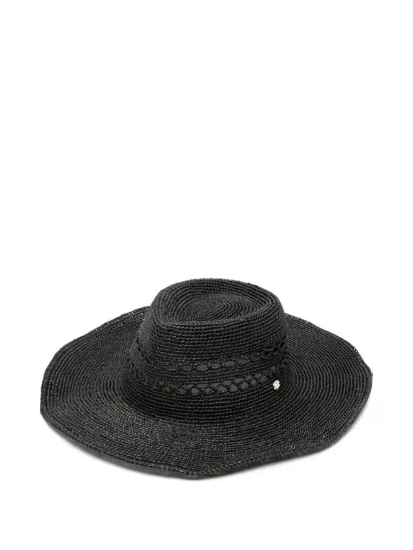Helen Kaminski Woven Wide-brim Hat - Black