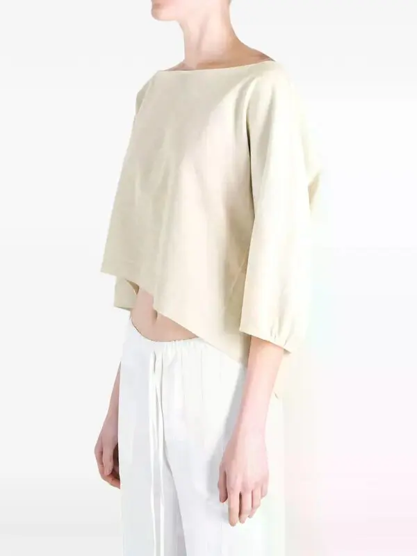 CORTANA Asymmetric Cropped Top
