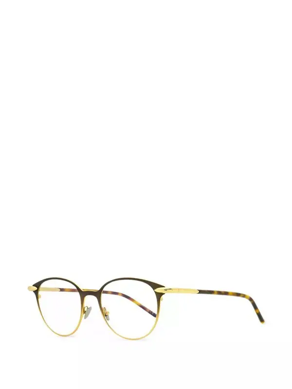 Pomellato Griffe Oval-frame Glasses - Gold
