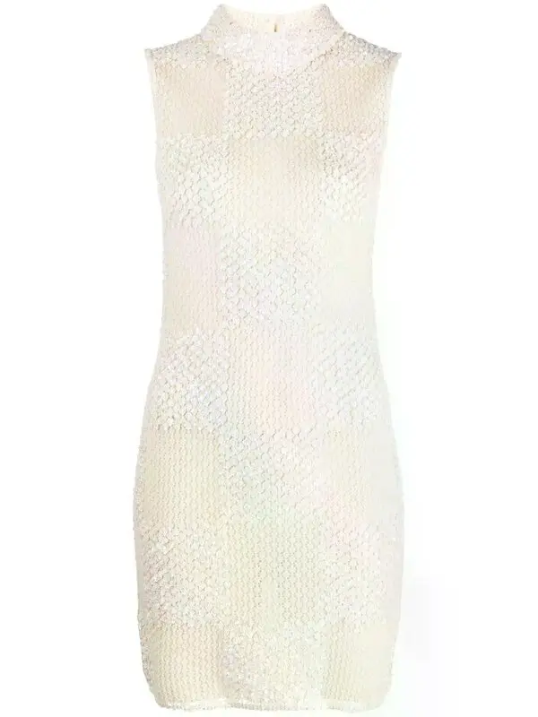 Casablanca Sequin-embellished Knit Dress