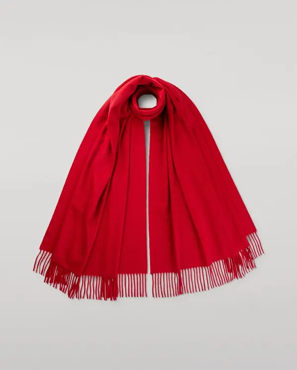 Johnstons Of Elgin Cashmere Stole - Red