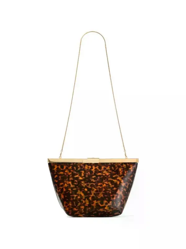 JIMMY CHOO Ganache Tortoiseshell-effect Clutch Bag