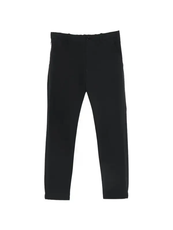 Incotex Slim Fit Elasticated Waistband Trousers - Black