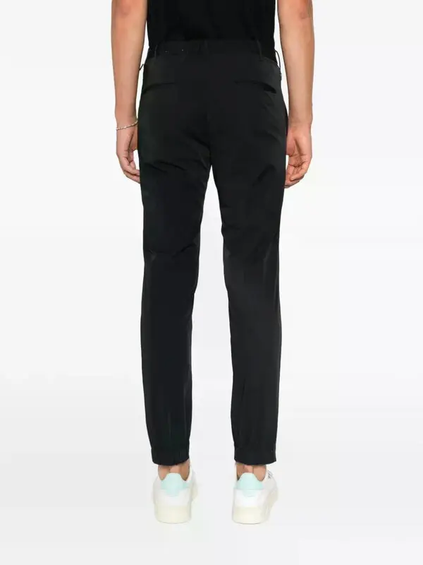 Incotex Slim Fit Elasticated Waistband Trousers - Black