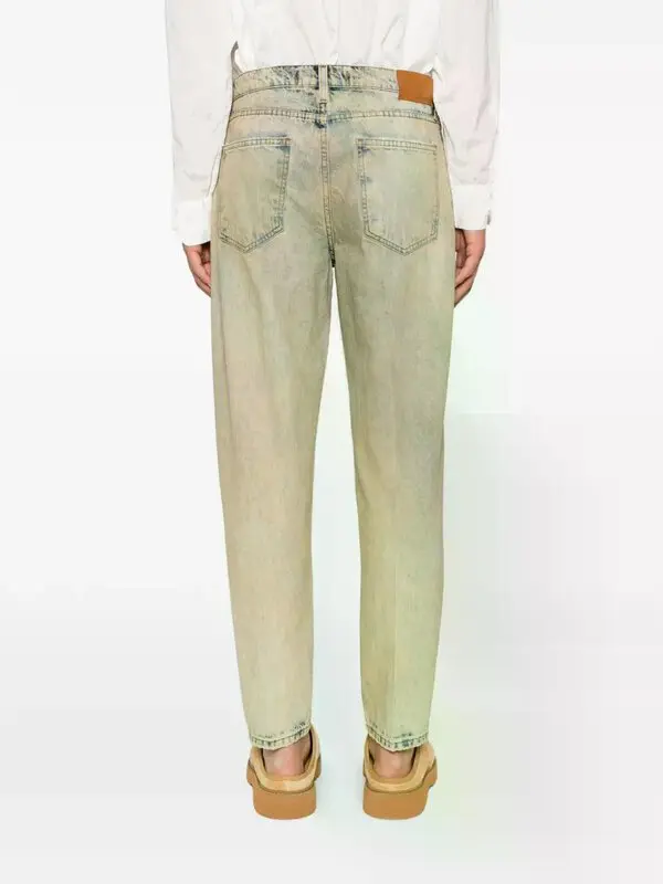BONHEUR Acid Wash Tapered Jeans