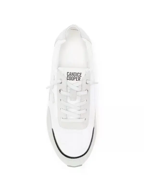 CANDICE COOPER Panelled Logo-patch Sneakers - White