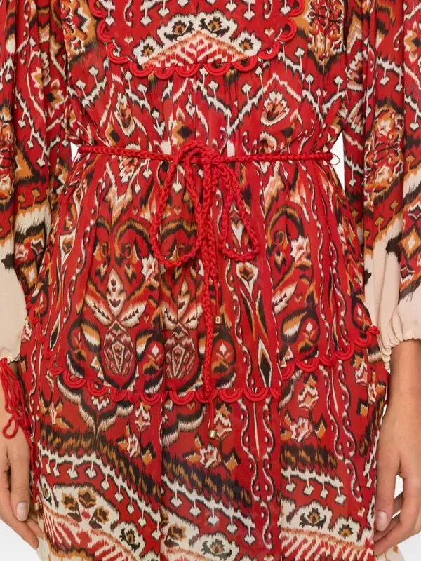 Farm Rio Geometric Pattern Mini Dress