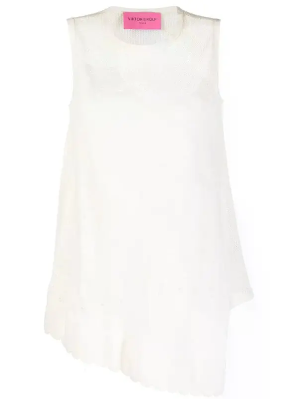Viktor & Rolf Cream White Knit Top