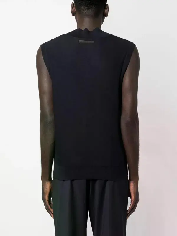 Viktor & Rolf V-neck Cable Knit Sweater
