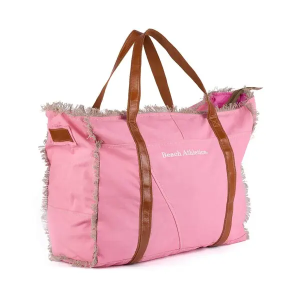 BEDROOM ATHLETICS Beach Athletics Bonnie Oversized Washed Canvas Tote Bag - Pink