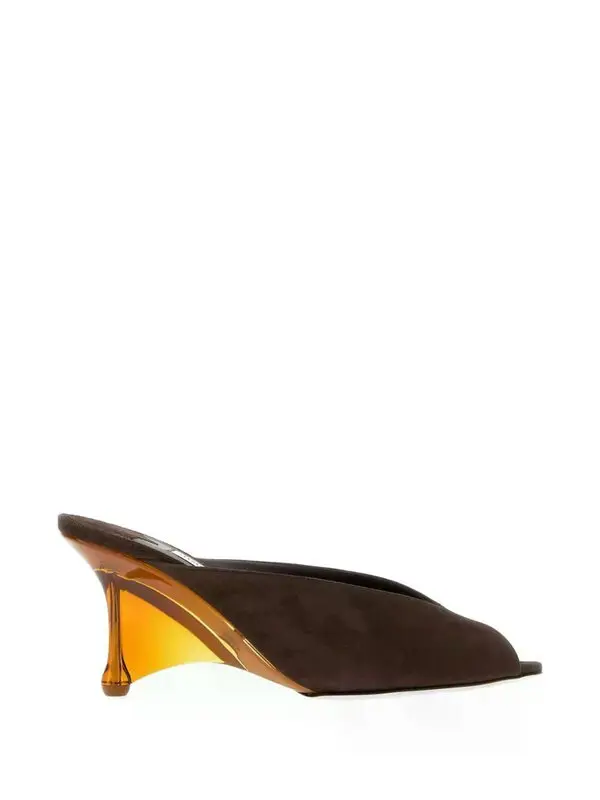 JIMMY CHOO Glace Suede Mules