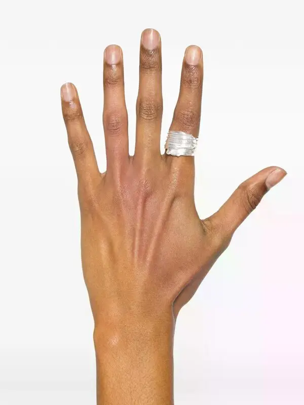 Completedworks Textured Wrap Design Ring - Silver