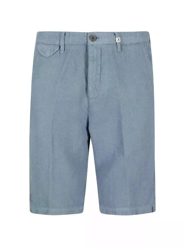 MYTHS Textured Cotton Shorts
