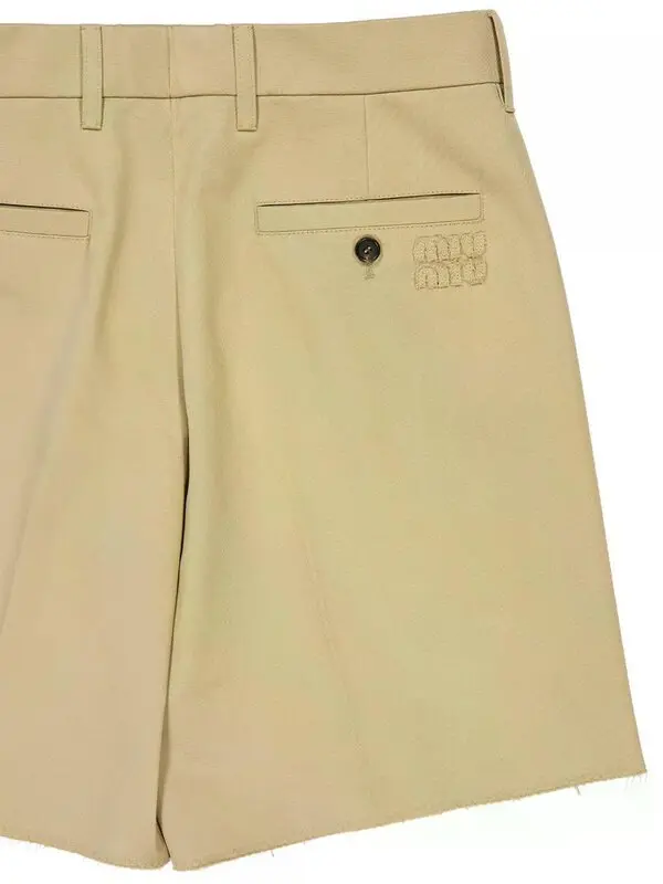 Miu Miu Pressed-crease Shorts