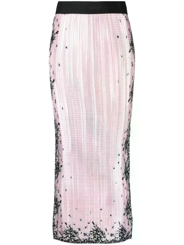 MSGM Sequin Pencil Skirt