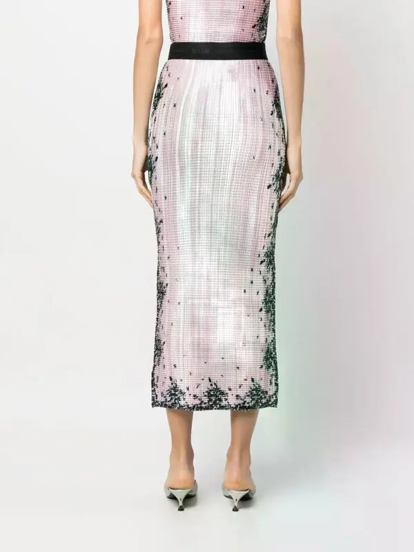 MSGM Sequin Pencil Skirt