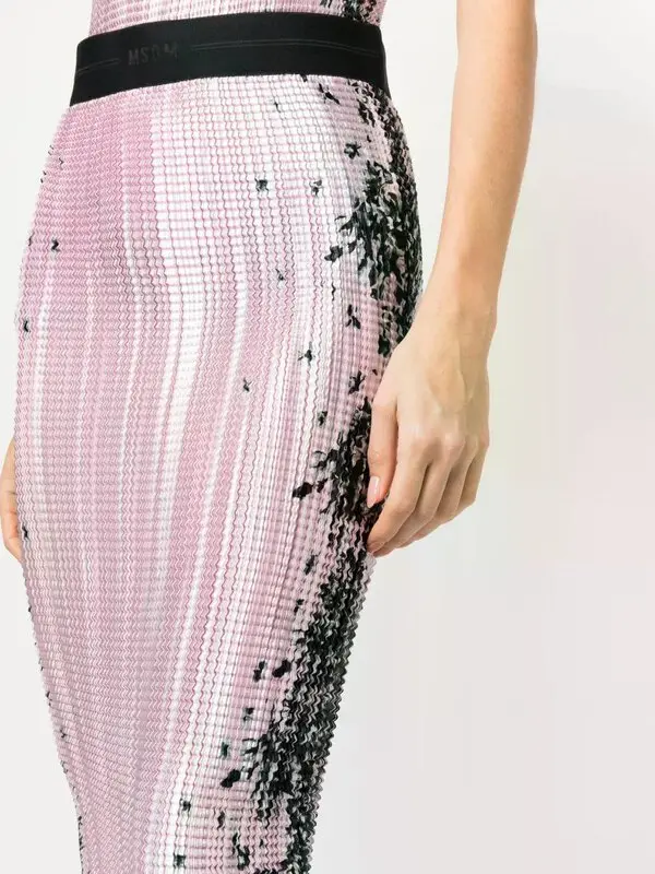 MSGM Sequin Pencil Skirt