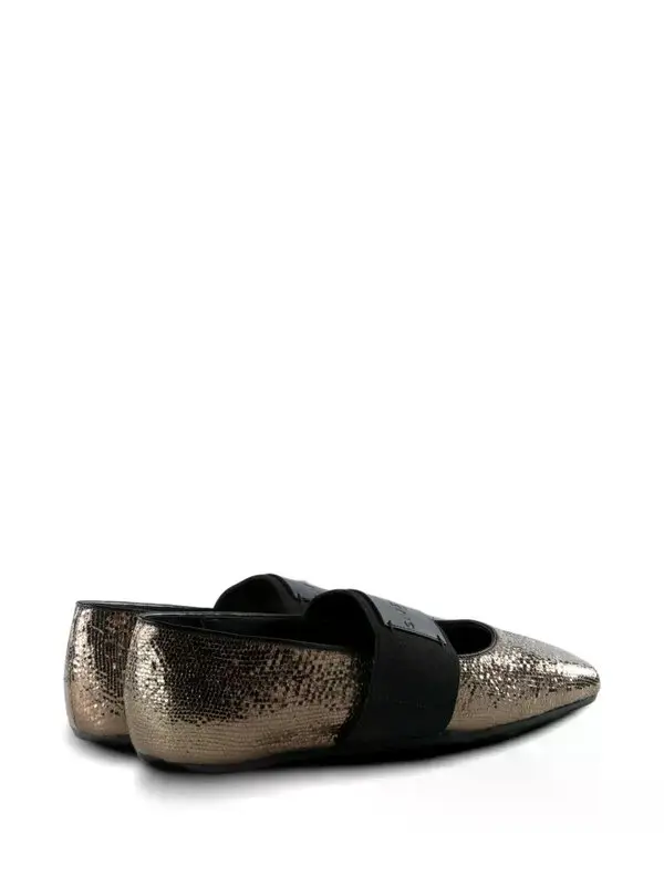 Givenchy Snake-effect Ballet Flats