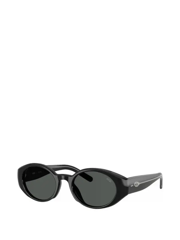 DIESEL® Oval Frame Sunglasses - Black