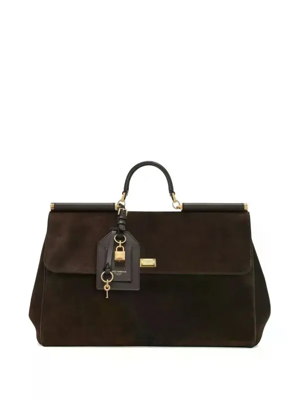 Dolce & Gabbana My Sicily Suede Tote Bag - Brown