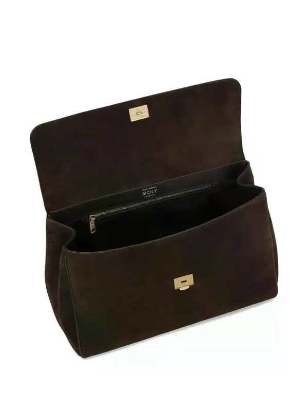 Dolce & Gabbana My Sicily Suede Tote Bag - Brown