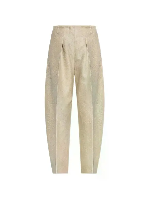 Jacquemus The Ovalo Curved Pants - Neutrals