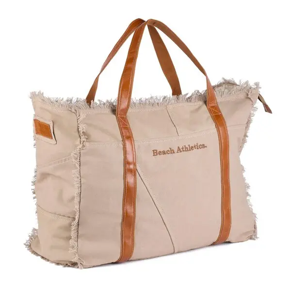 BEDROOM ATHLETICS Washed Canvas Tote Bag - Beige