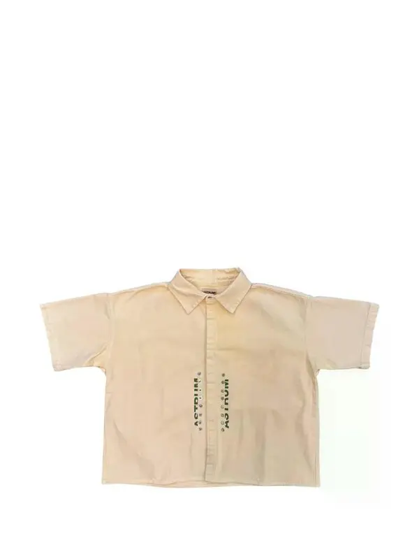 Astrum Rivet-embellished Logo-print Shirt