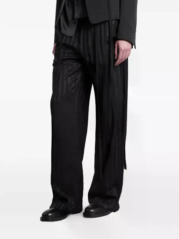 ANN DEMEULEMEESTER Stripe Pattern Trousers