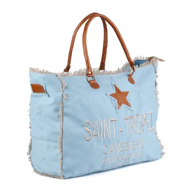 BEDROOM ATHLETICS Saint-tropez Large Washed Canvas Beach Tote