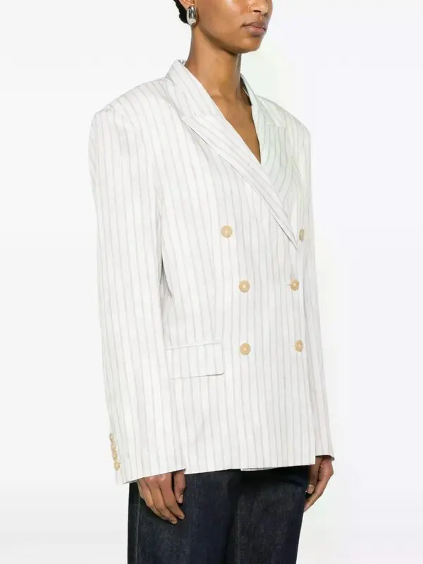 Erika Cavallini Pinstripe Double-breasted Jacket