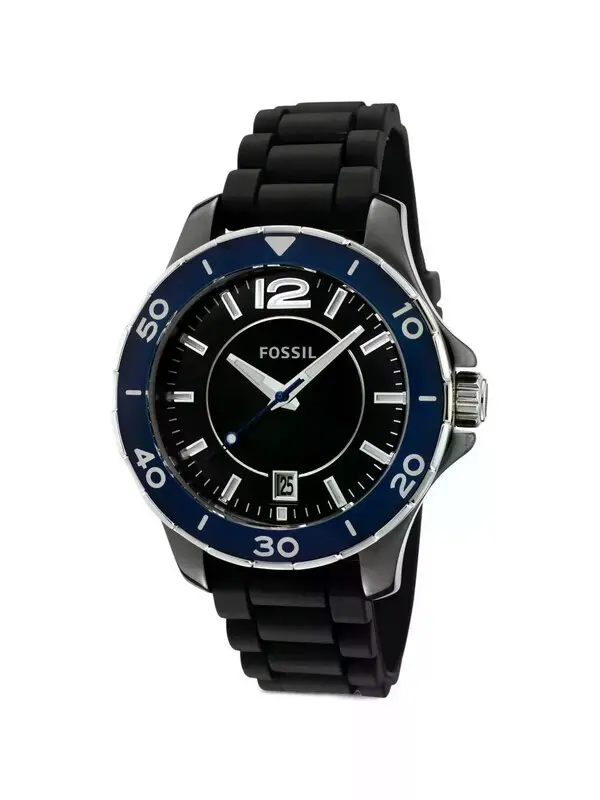 Fossil Classic 30mm Watch With Rotating Bezel - Black