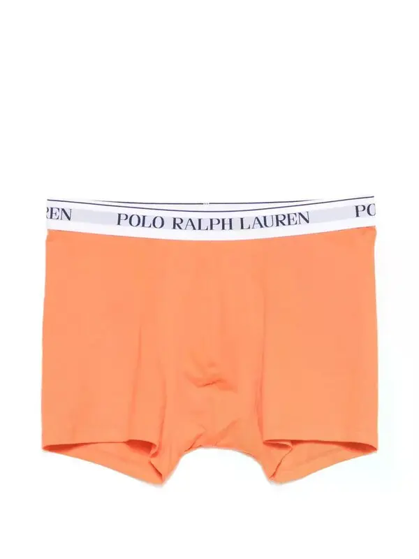 Polo Ralph Lauren Logo-waistband Boxers Set Of Three - Orange