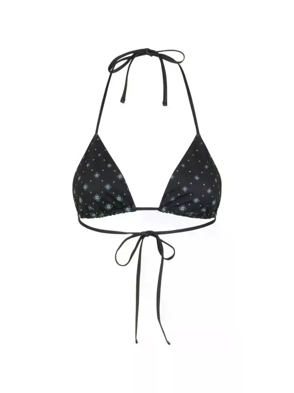 Casablanca Monogram Tie-side Bottoms - Black