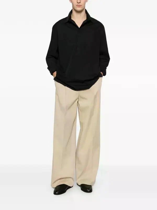 PAOLO PECORA Long-sleeve Chest-pocket Shirt
