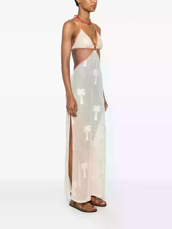 Johanna Ortiz Ebb And Flow Palm-tree Maxi Dress