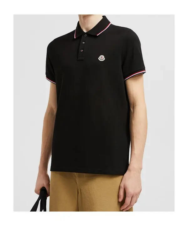 Moncler Logo Patch Short-sleeved Polo Shirt