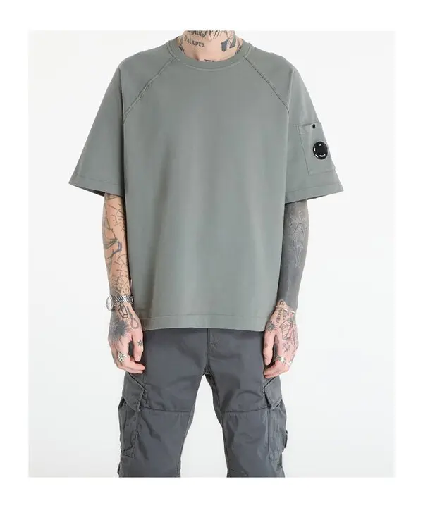 C.P. COMPANY Lens Detail Short Sleeve Sweatshirt